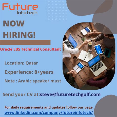 Future Infotech On Linkedin Oracle Ebs Technical Consultant Qatar Arabic Oracleebstechnical…