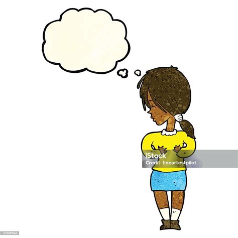 말풍선이 있는 부끄 여자 만화 캐릭터 2015년에 대한 스톡 벡터 아트 및 기타 이미지 2015년 개성 개념 귀여운