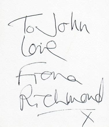 Fiona Richmond Autograph Fiona Richmond Vintage Uk And Hollywood