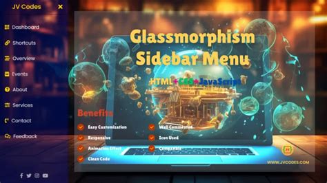 10 Free Sidebar Menus Using Html Css And Javascript Material Ui Elements Jv Codes 2025