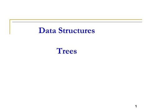 Trees In Data Structures Ppt