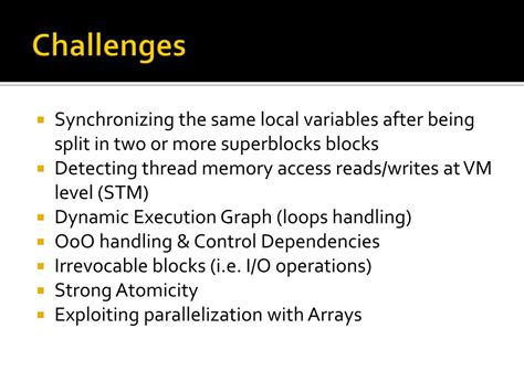Ppt Hydra Vm Extracting Parallelization From Legacy Code Using Stm