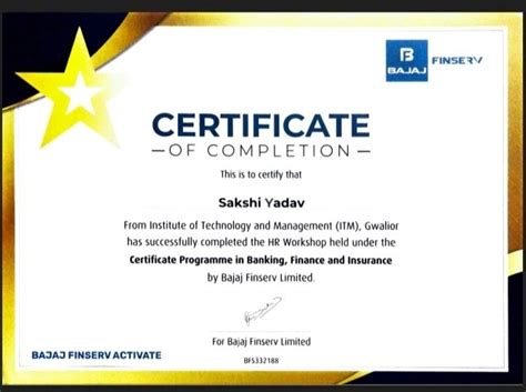 Sakshi Yadav On Linkedin Hrw Starcertificate
