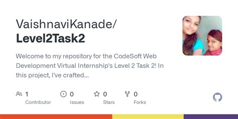 Github Vaishnavikanadelevel2task2 Welcome To My Repository For The