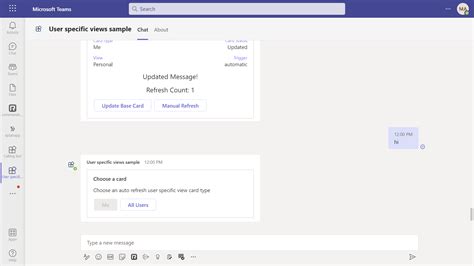 Teams Adaptive Card Views Code Samples Microsoft Learn