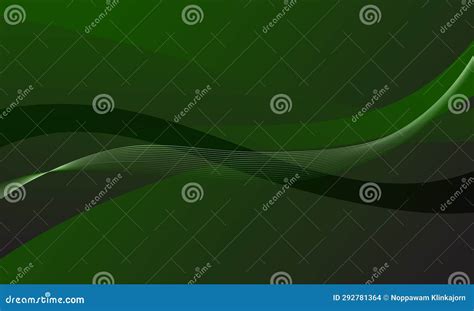 Green Lines Waves Curves Soft Gradient Abstract Background Stock Vector Illustration Of