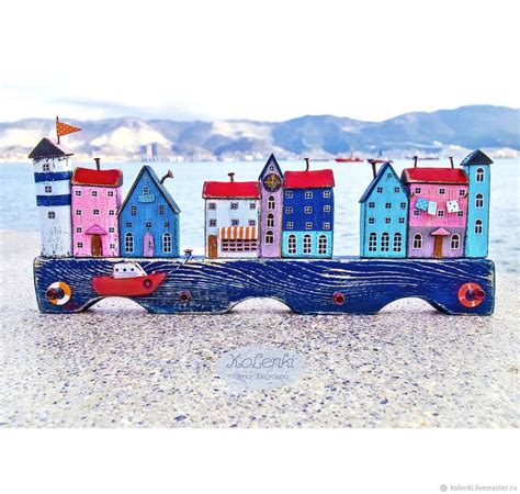 Прихожая ручной работы Шум моря Ключница Вешалка Морская композиция Driftwood дрифтвуд Лена