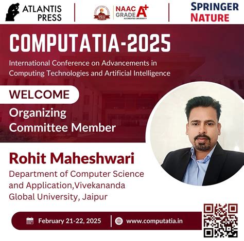 Ai Computingtechnologies Conference Callforpapers Rohit Maheshwari