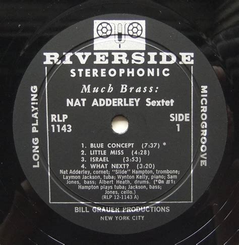Yahooオークション Nat Adderley Sextet Much Brass Riverside R