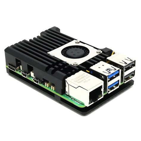 Aluminium Armour Blower Fan Heatsink Case For Raspberry Pi 5 The Pi Hut
