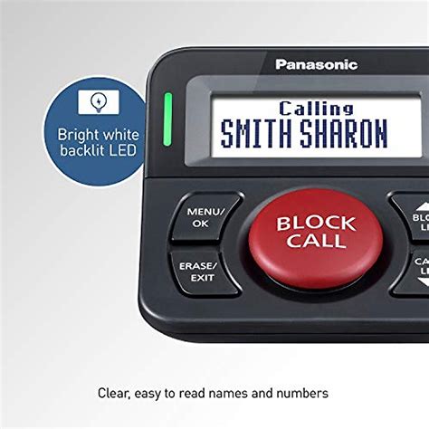 Panasonic Call Blocker For Landline Stop Robocalls Kx Tga710b