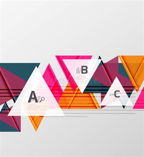 Modern Geometrical Triangle Abstract Background Stock Illustration Illustration Of Background