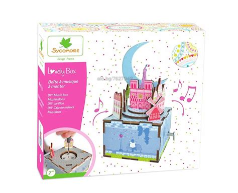 Направи си сам механична музикална кутия дърво Играчки Пловдив Направи си сам механи