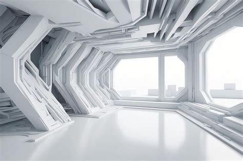 Premium Photo Abstract Architecture Background 3d Rendering