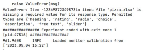 How To Fix The Excel Template Of Form Builder PsychoPy