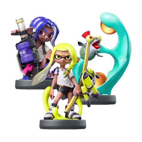 Amiibo Splatoon 3 Series Octoling Blue Inkling Yellow Smallfry