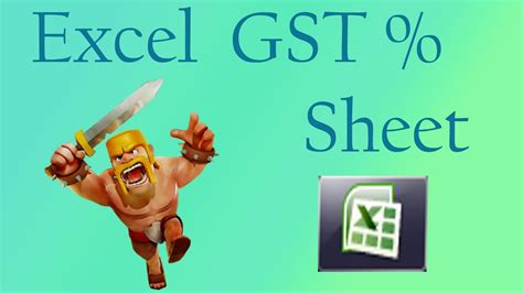 Excel Mein Gst Sheet Kaise Nikale Hindi Youtube
