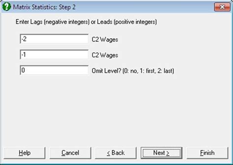 Unistat Statistics Software Matrix Statistics