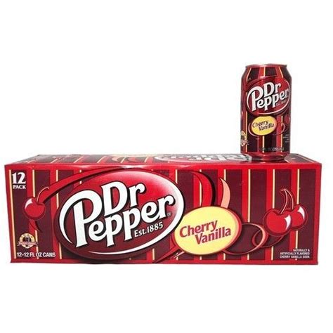 Dr Pepper Cherry Vanilla 355ml 24 Pack 144 Oz By American Import
