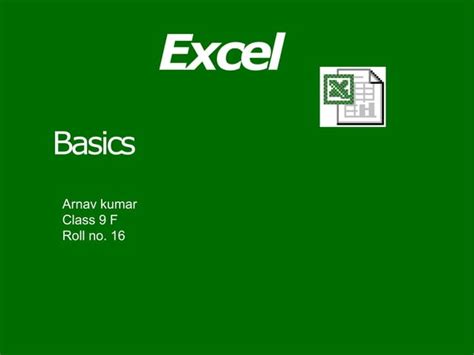 22 Excel Basics 15511ppt