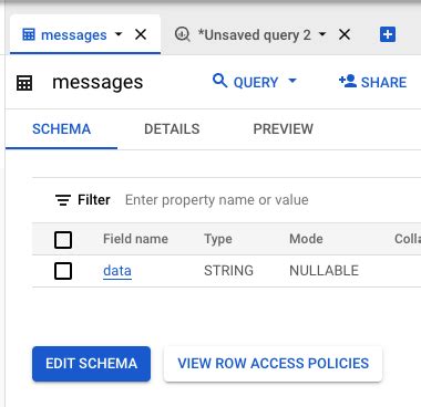 Synchronize Firebase Json To Bigquery Table Columns