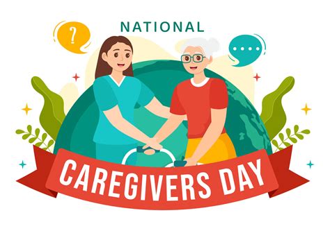 National Caregivers Day Vector Illustration On February 16th To Provide