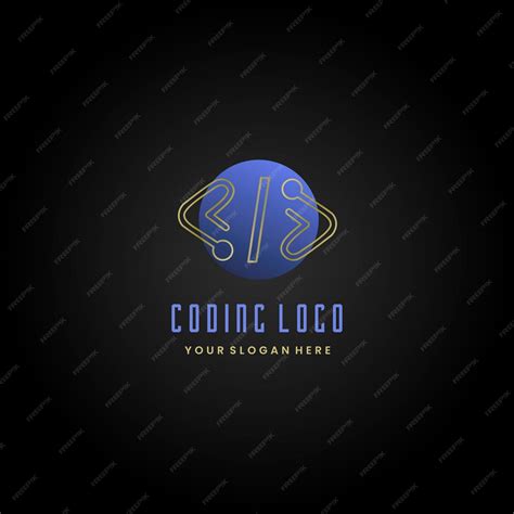 Premium Vector Elegant Abstract Coding Logo Programming Developers