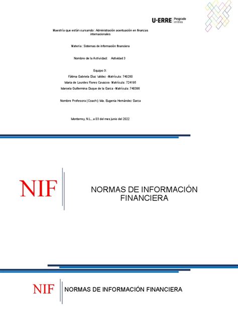 Normas Financieras Pdf Contabilidad Estado Financiero