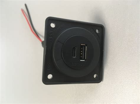 Usb A C Ladesteckdose Schwarz Matt 12v Stecker Zigarettenanzünder