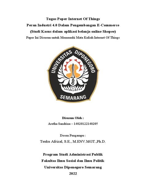 Tugas Paper Internetof Things Pdf
