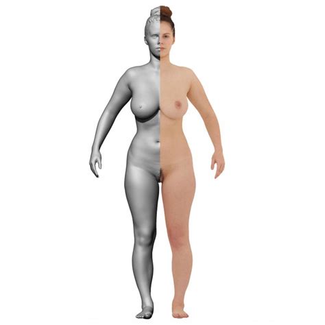 Colour Female Pose D Render Digital Art By Kaali