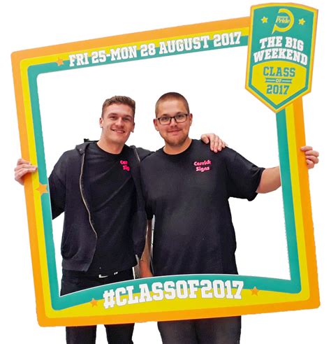 Large Custom Social Media Selfie Frame Boards