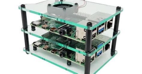 Cluster Case For Raspberry Pi With Fans Kiwi Electronics
