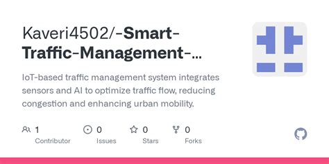 Github Kaveri4502 Smart Traffic Management System Using Iot Iot Based Traffic Management