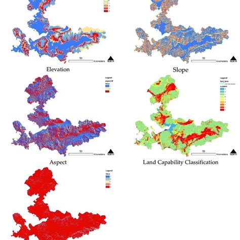 Gis Spatial Categorization Of The Five Analytical Input Layers Source