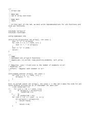 Arrays Cpp Arrays Cpp EECS Lab Array Exercises Noah Hutt Nhutt In