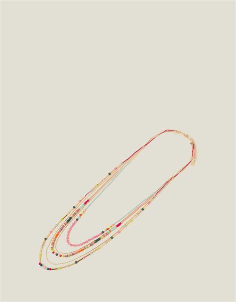 Layered Beaded Necklace Necklaces Accessorize Uk