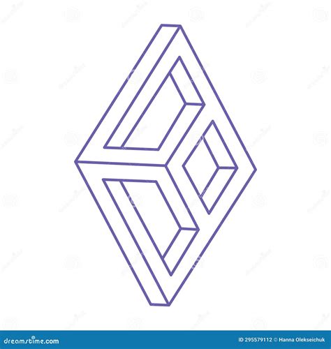 Impossible Shapes Sacred Geometry Optical Illusion Abstract Eternal Geometric Object Optical