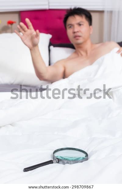 Unhappy Man Sex Problem On Bed Stock Photo 298709867 Shutterstock