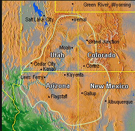 Topographic Map Of Colorado Plateau At Hae Wilson Blog