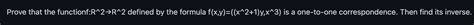solved prove that the functionf r 2 r 2 defined by the