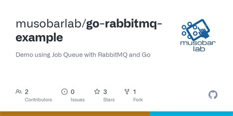 Github Musobarlabgo Rabbitmq Example Demo Using Job Queue With