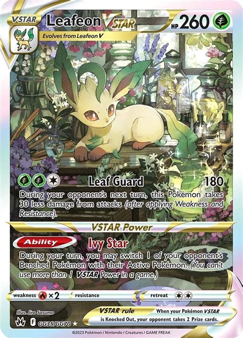 Leafeon Vstar Crown Zenith Galarian Gallery Pokemon