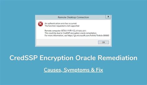 Fixed Credssp Encryption Oracle Remediation