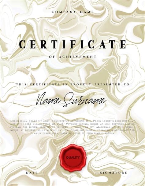 수료증 및 졸업장 템플릿입니다 벡터 일러스트 레이 션 프리미엄 벡터