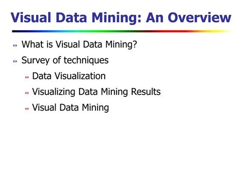 Ppt Visual Data Mining An Overview Powerpoint Presentation Free