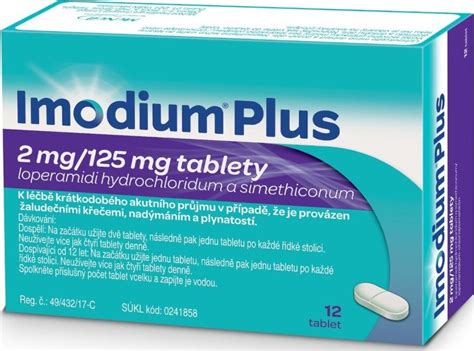 Imodium Plus 2 Mg125 Mg 12 Tbl Od 164 Kč Zbozicz