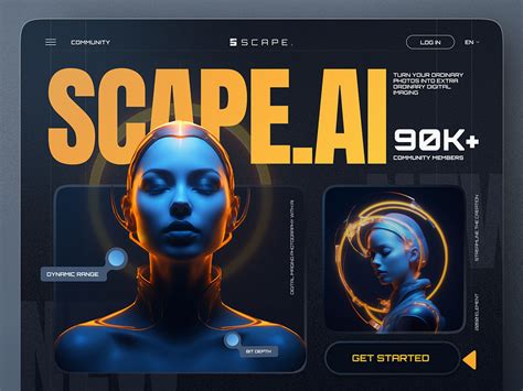 Scape Ai Header Design By Syafrini Nabilla On Dribbble
