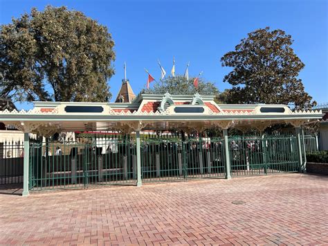 Photos New Disneyland Park Entrance Gate Revealed As Construction