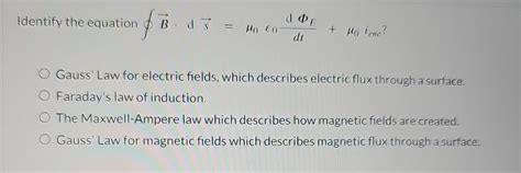 Solved Identify The Equation Chegg Com